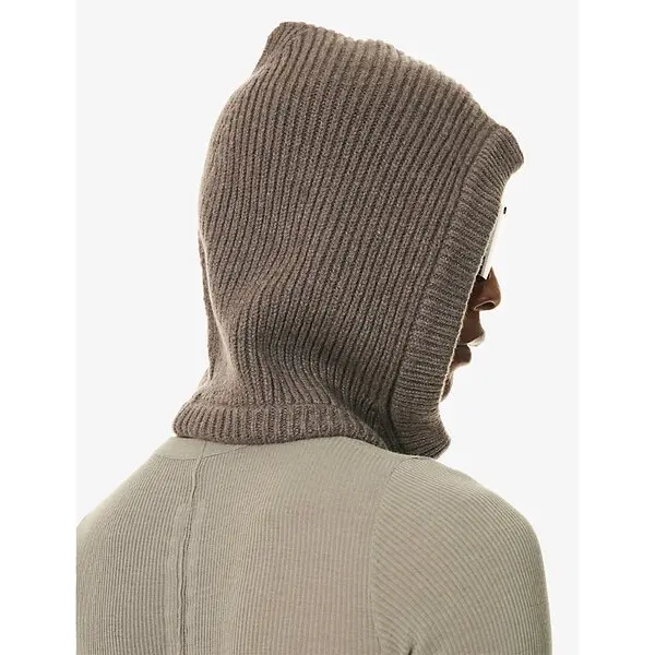 Rick Owens Brushed Cashmere-blend Knit Hood