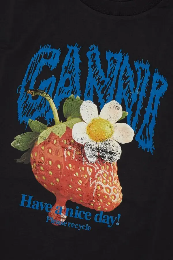 GANNI Graphic T-shirt - Multicolor