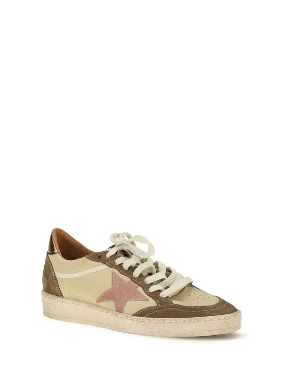 GOLDEN GOOSE Ball Star Sneakers With Crystal Embellishments