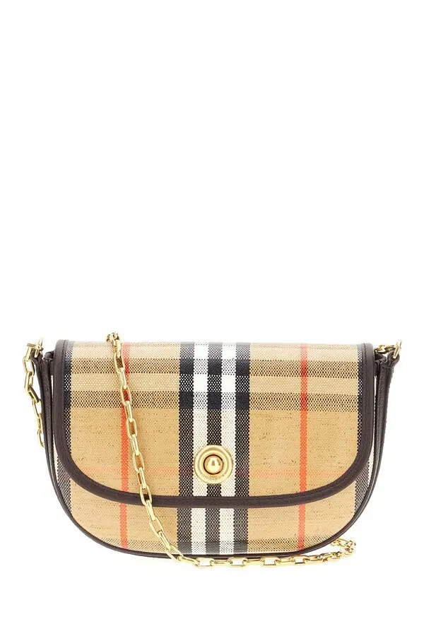 Burberry Crossbody Bag With Chain Strap - Multicolor