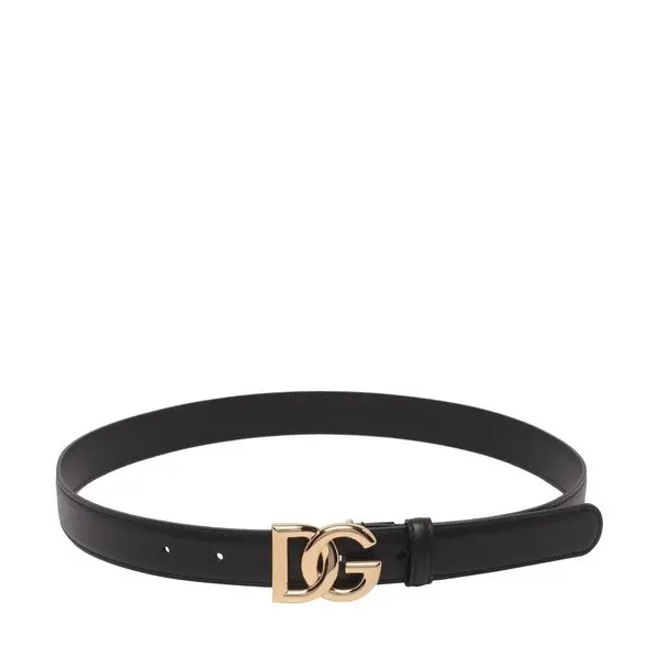 Dolce & Gabbana Dg Logo Belt - Black