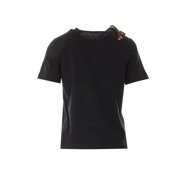 Burberry Cotton T-shirt With Check Print Detail
