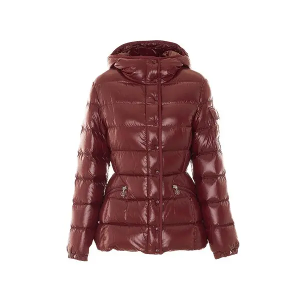Moncler Barante Quilted Down Jacket Burgundy - Red