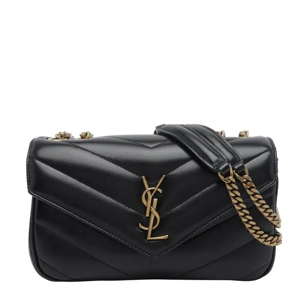 Saint Laurent Loulou Crossbosy Bag - Black