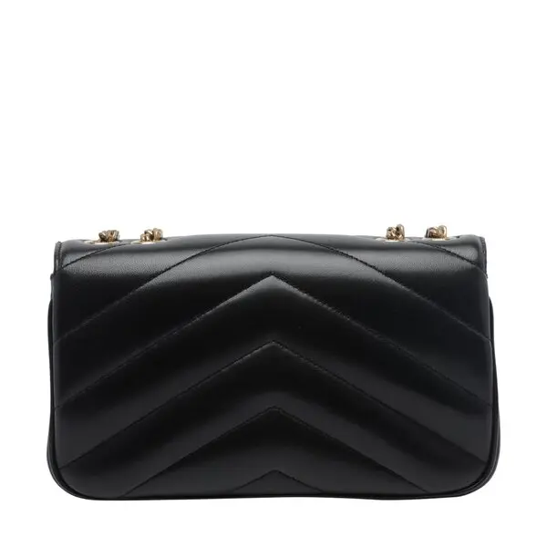 Saint Laurent Loulou Quilted Leather Crossbody Bag - Black