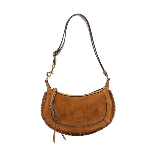 Isabel Marant Étoile Suede Oskan Moon Shoulder Bag - Brown