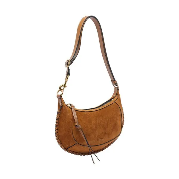 Isabel Marant Étoile Suede Oskan Moon Shoulder Bag - Brown