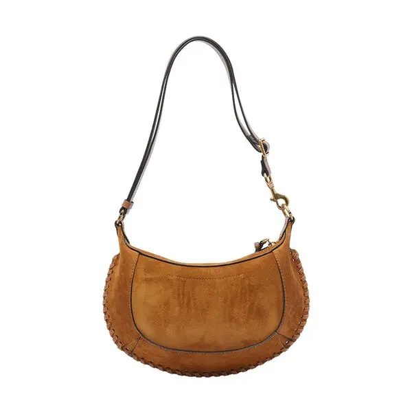 Isabel Marant Étoile Suede Oskan Moon Shoulder Bag - Brown