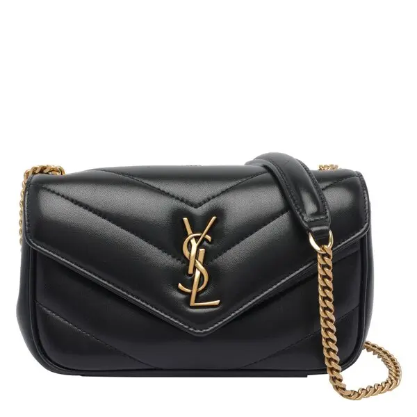 Saint Laurent Mini Loulou Crossbody Bag - Black