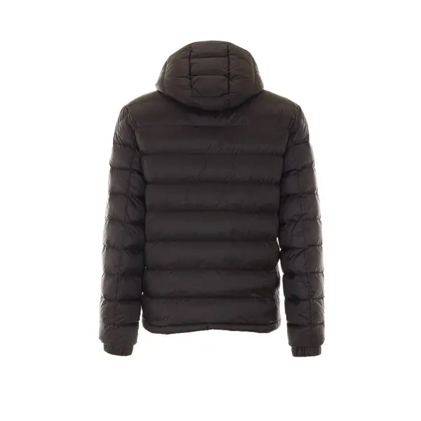 Moncler Quilted Down Jacket With Detachable Hood - Black