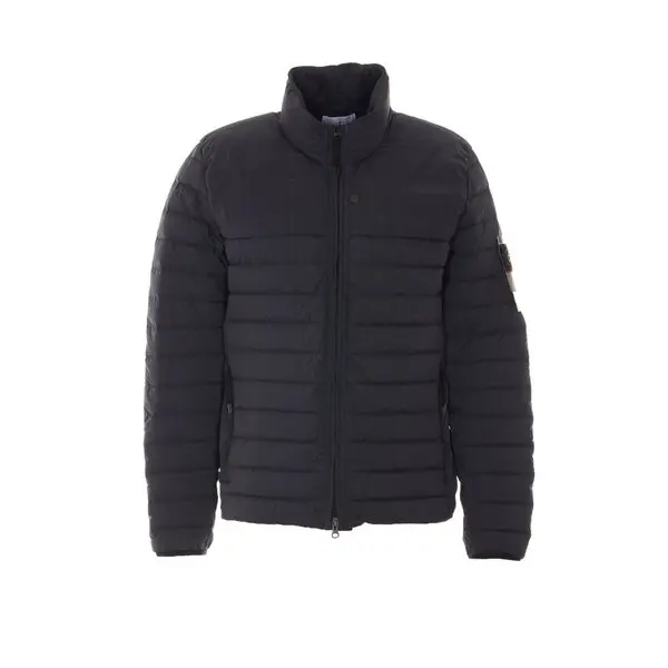 Stone Island Seamless Tunnel Logo Down Jacket - Blue