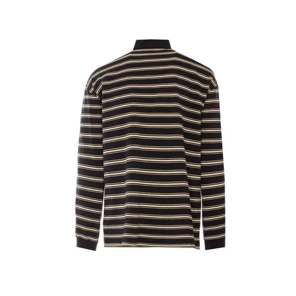 Bottega Veneta Logo Long Sleeves Polo - Blue