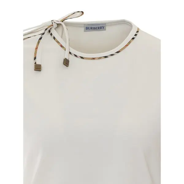 Burberry Short-sleeve Crew Neck T-shirt With Tie Detail