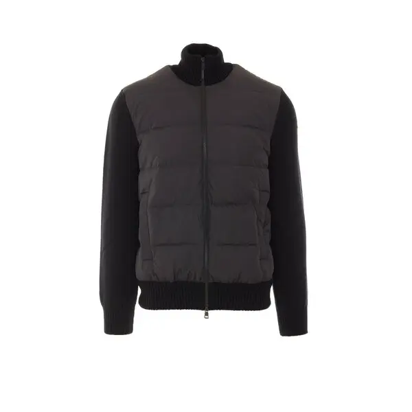 Moncler Logo Padded Quilted Cardigan