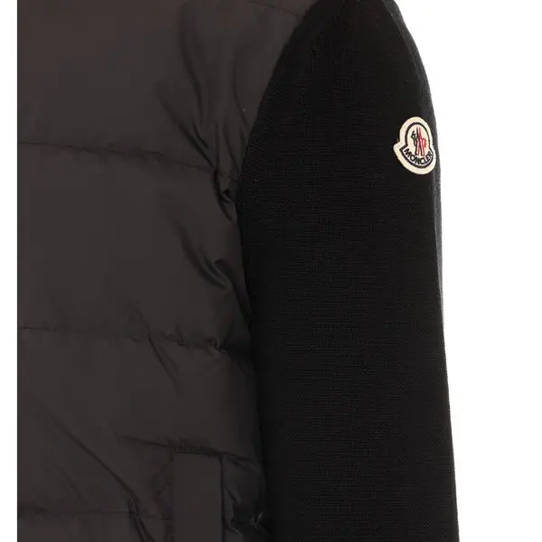 Moncler Logo Padded Quilted Cardigan