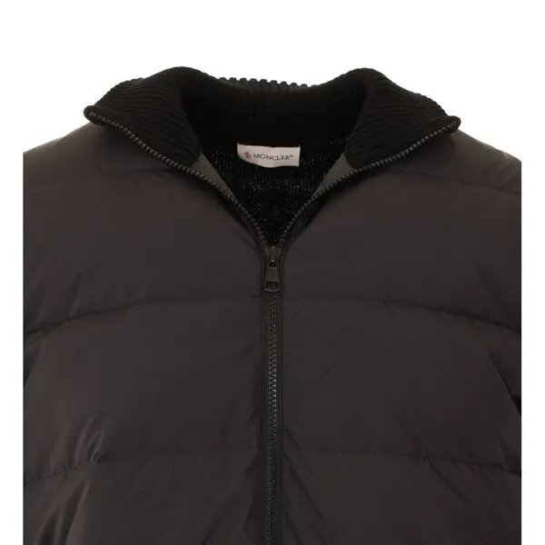 Moncler Logo Padded Quilted Cardigan
