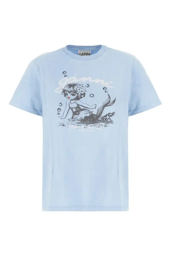 GANNI Graphic T-shirt - Multicolor