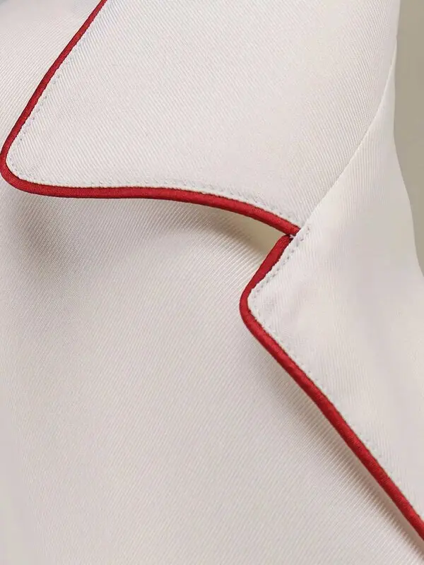 TOM FORD Silk Shirt With Piping Detail