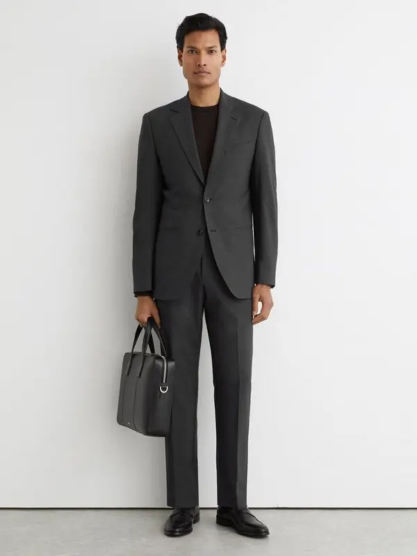 REISS Promise Tailored Fit Wool-blend Tailored-fit Suit Trousers