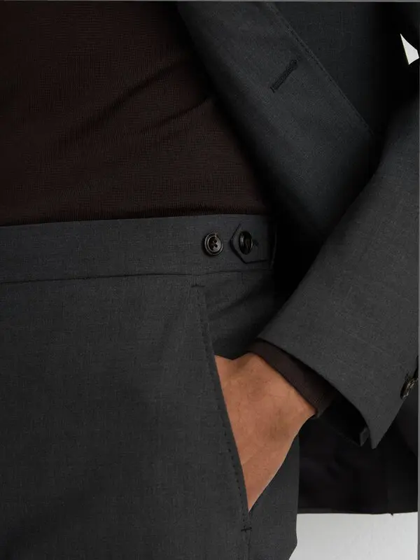 REISS Promise Tailored Fit Wool-blend Tailored-fit Suit Trousers
