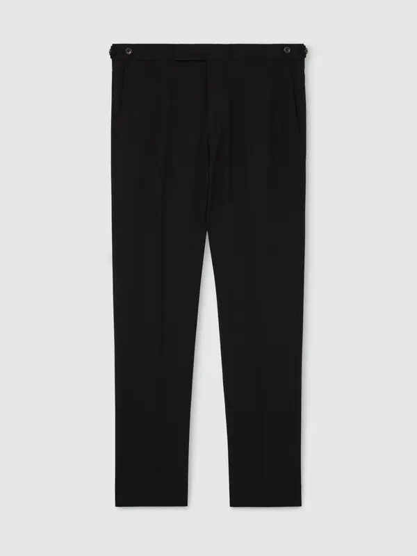 REISS Belmont Tailored Fit Textured Wool Suit Trousers