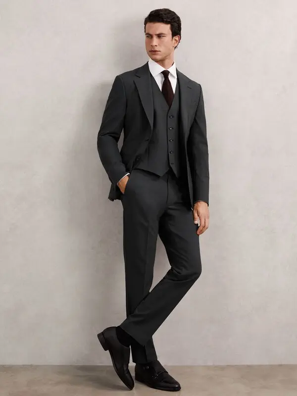 REISS Promise Wool-blend Tailored-fit Waistcoat