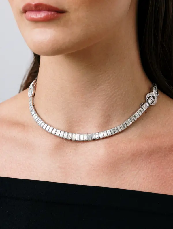 Estate Diamond Transformable Necklace, Circa 1950s-1960s