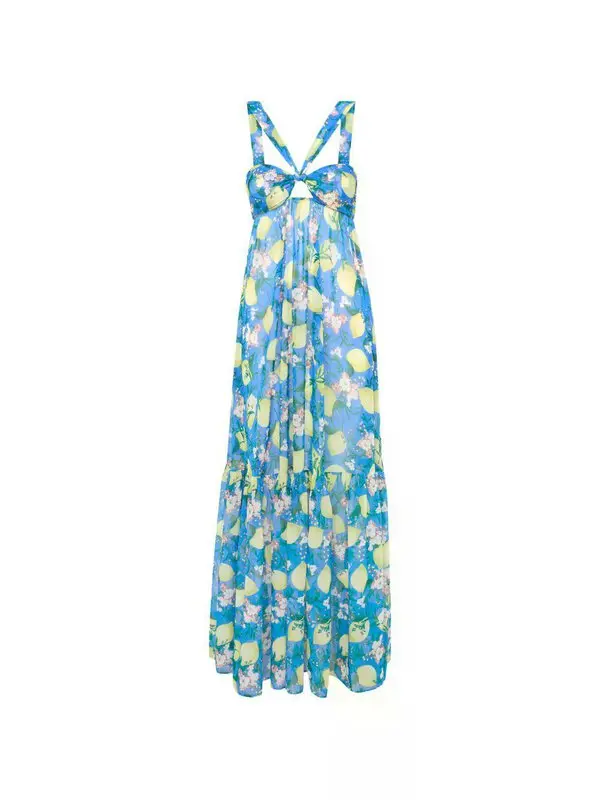 La Perla Floral Print Maxi Dress