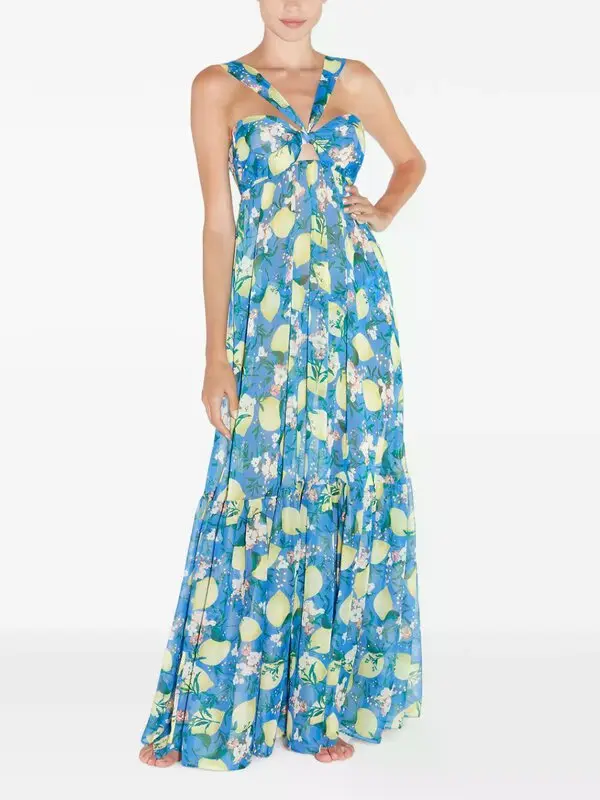 La Perla Floral Print Maxi Dress