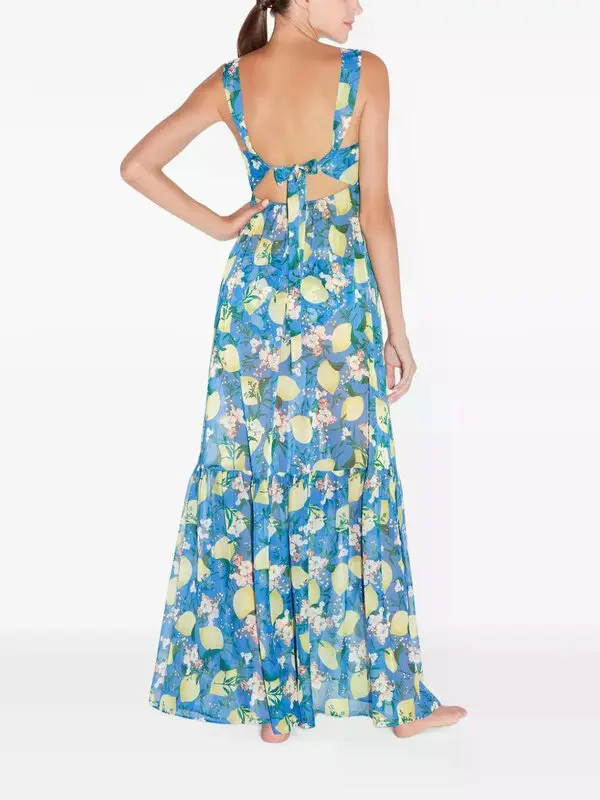 La Perla Floral Print Maxi Dress