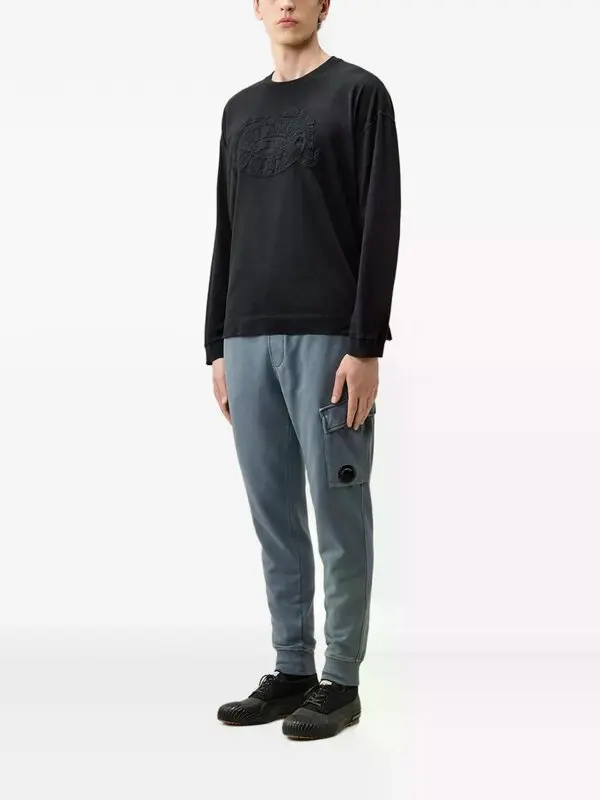 C.P. COMPANY Lens-detail Cargo Track Pants - Blue