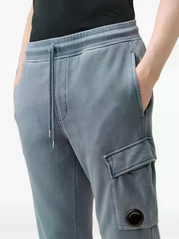 C.P. COMPANY Lens-detail Cargo Track Pants - Blue