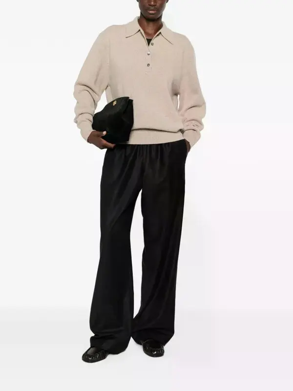 RÓHE Polo-collar Sweater - Neutrals