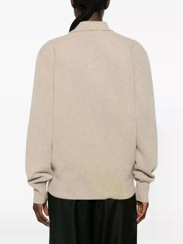 RÓHE Polo-collar Sweater - Neutrals