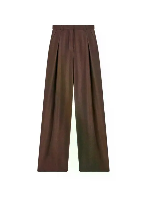 RETORI Retro Sartorial Double-pleated Wool Trousers