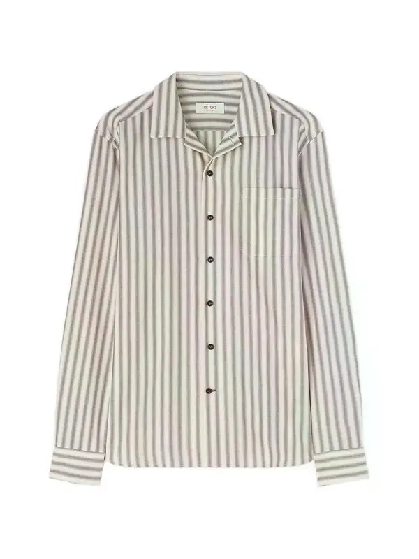 RETORI Striped Patch-pocket Shirt