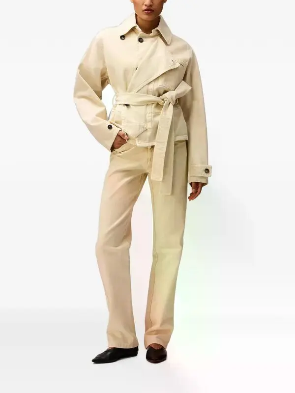 RETORI Retrof I Mini Trench Belt-detail Denim Jacket