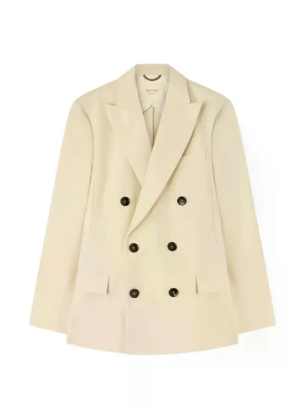 RETORI Double-breasted Linen Blazer
