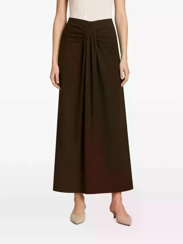 RETORI Retrol Draped Midi Skirt
