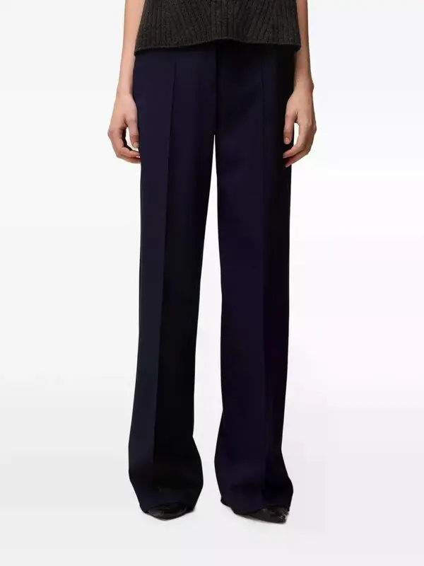 RETORI Retro Pleated Wide-leg Trousers