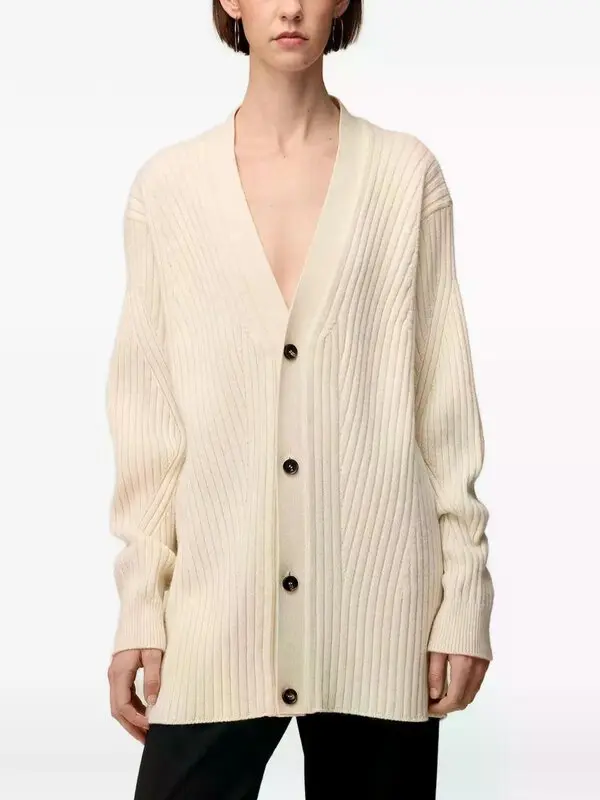 RETORI Retrori Ribbed V-neck Cardigan