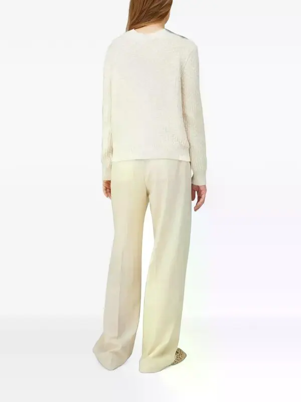 RETORI Retro Jacquard Damier Crew Neck Sweater