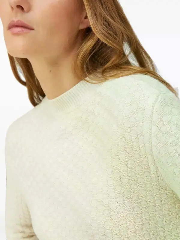 RETORI Retro Jacquard Damier Crew Neck Sweater