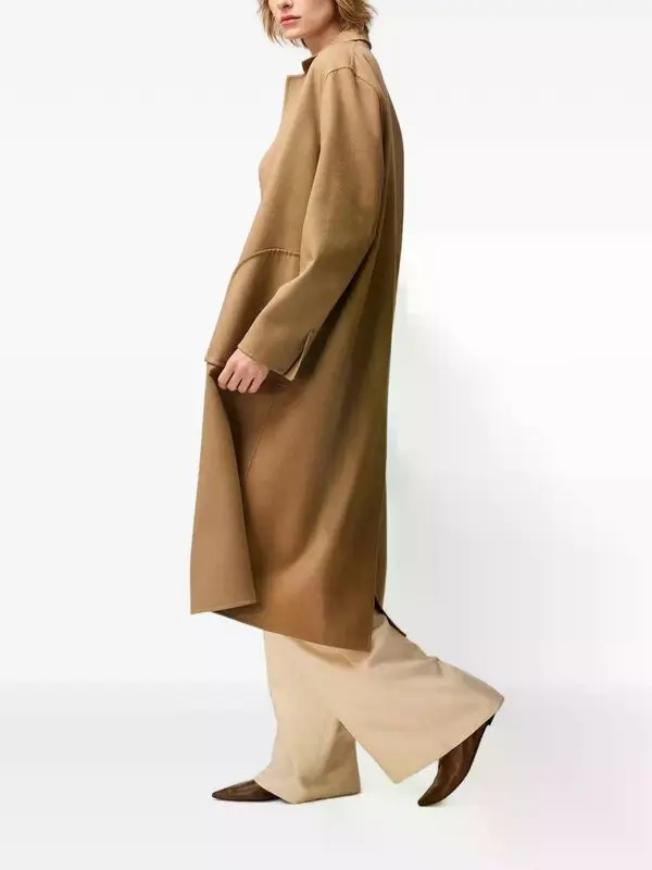 RETORI Striped Reversible Virgin-wool Coat