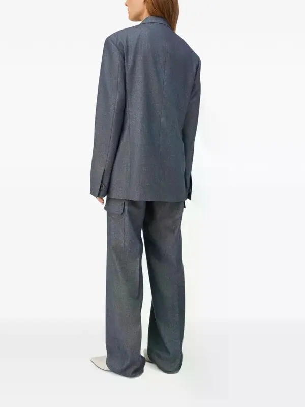 RETORI Retroi Double-breasted Peak-lapel Wool Blazer