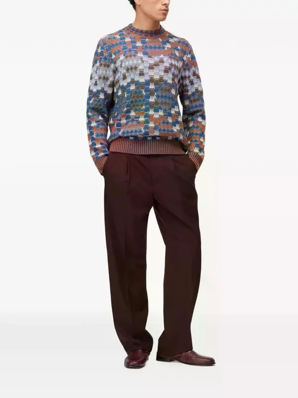 RETORI Retrogi Virgin Wool Argyle Sweater