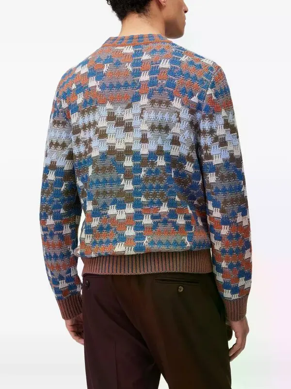 RETORI Retrogi Virgin Wool Argyle Sweater
