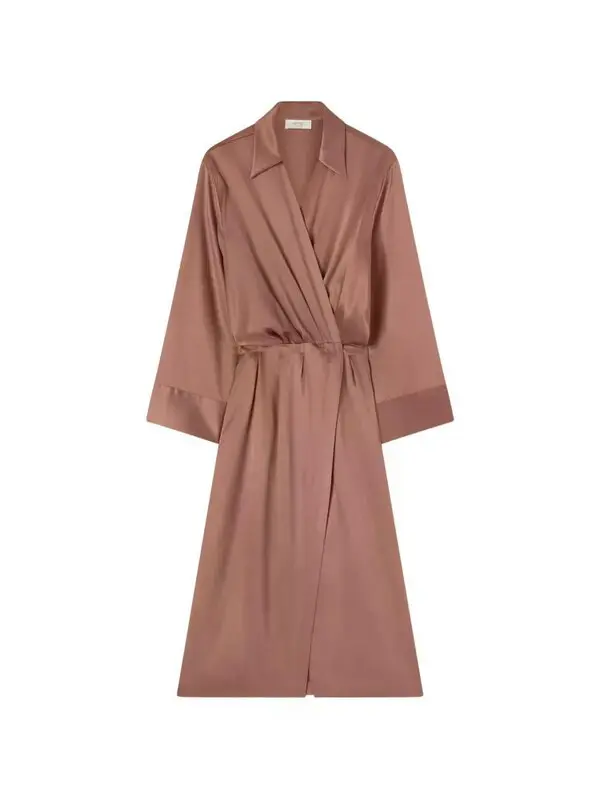 RETORI Retro Wrap Design Maxi Dress