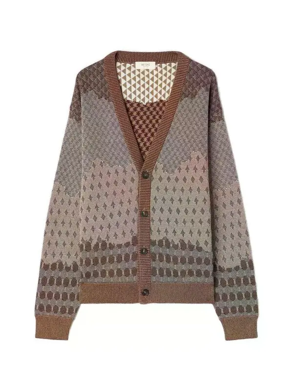 RETORI Retro V-neck Cardigan