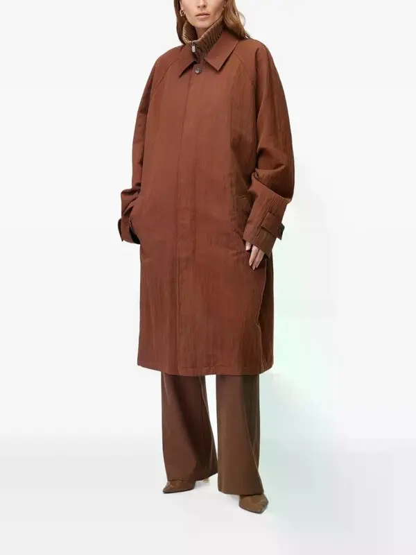 RETORI Retro Packable Wrinkled Trench Coat